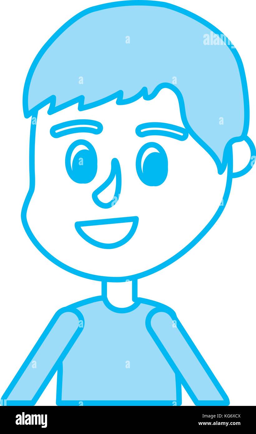 Boy cartoon icon Kid childhood little and people theme Isolated design ...