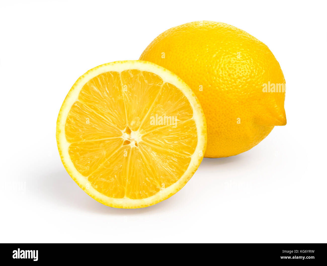 lemon isolated on white background with clipping path Stock Photo - Alamy