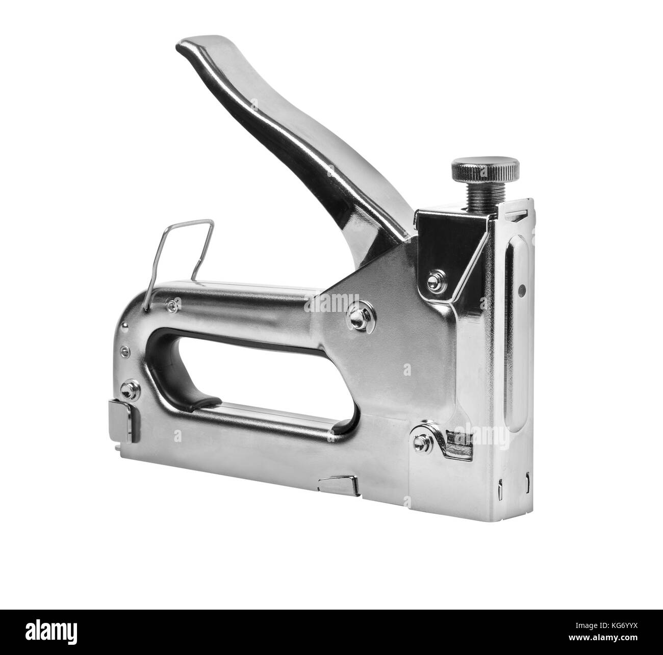 Industrial stapler isolated on white background with clipping path ...