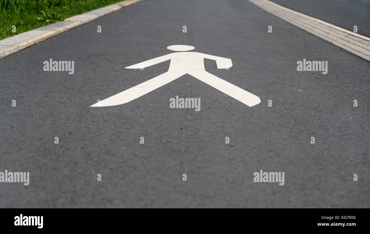 road markings for pedestrians Stock Photo - Alamy