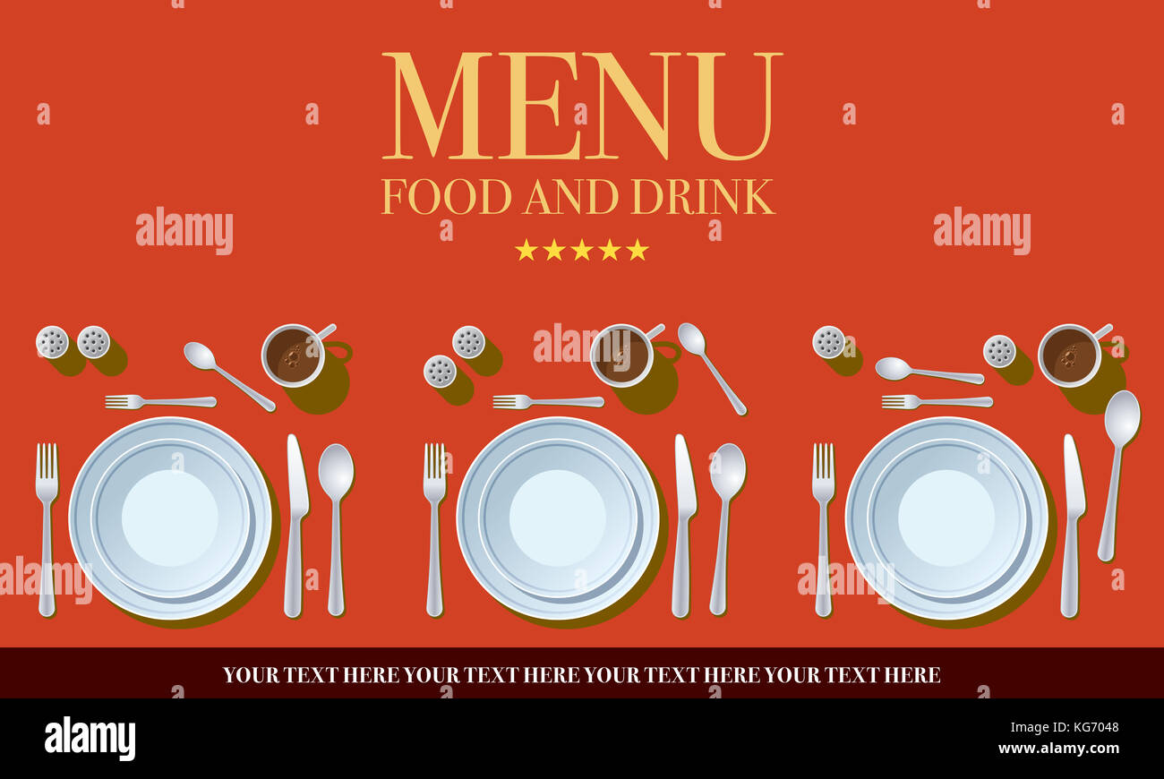 Restaurant menu cover design. Cover brochure design template for ...