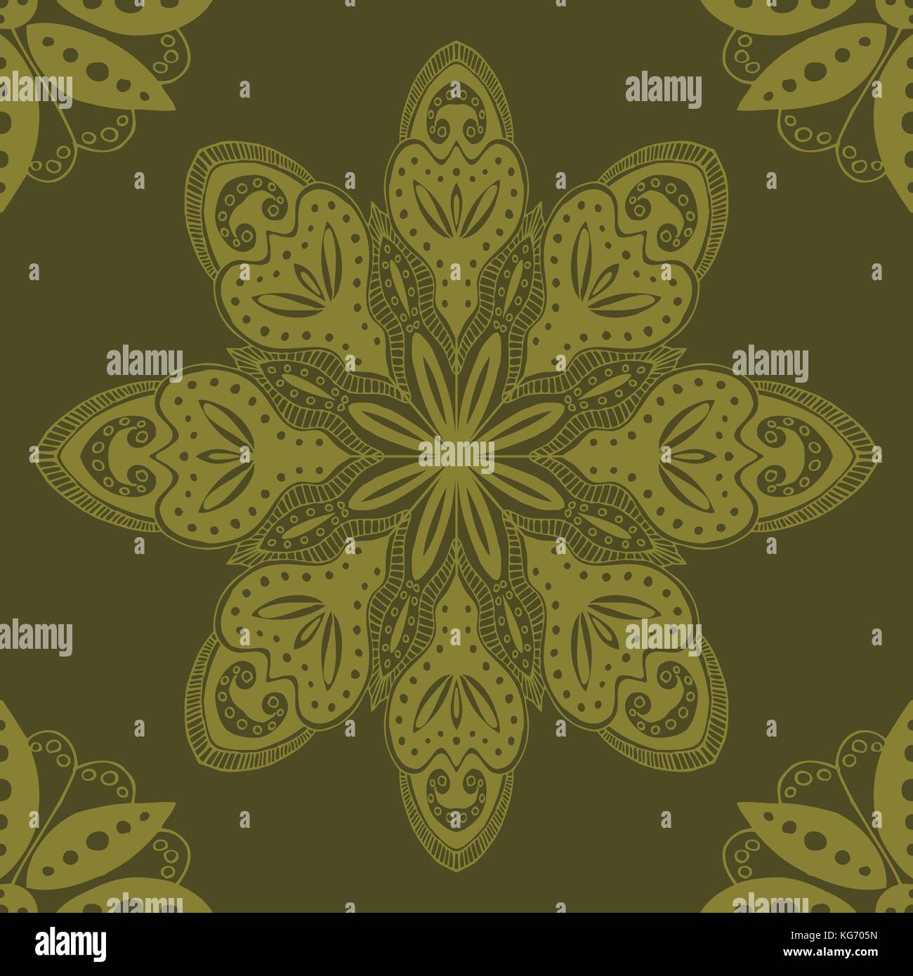 Green seamless pattern. Design for dutch tile, background, textile ...