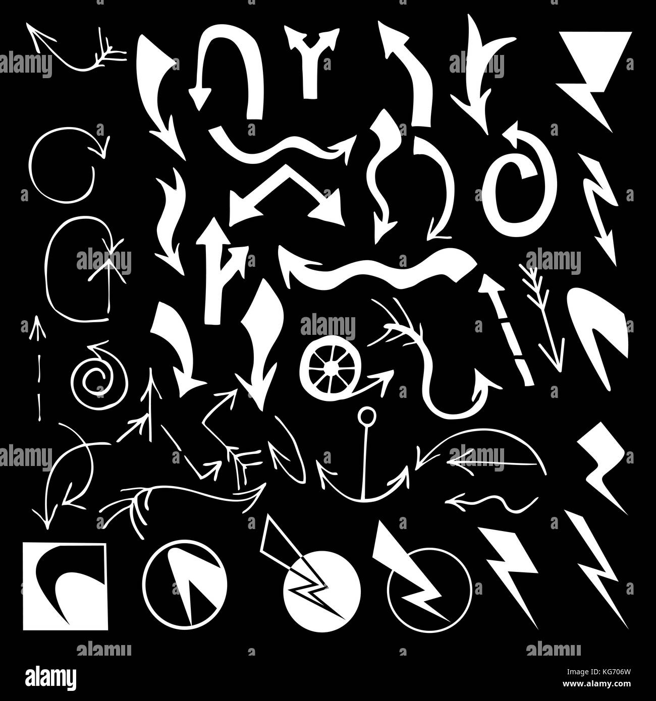 Set Of Arrows Vector Illustration Stock Vector Image And Art Alamy