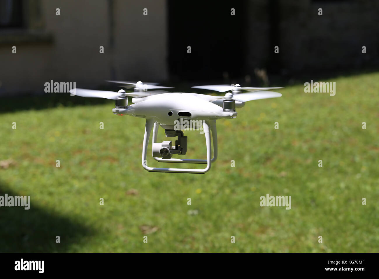 Drone. The drone flies. Dron take off Stock Photo - Alamy