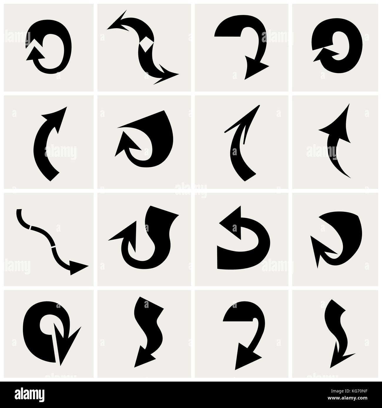 Set of arrows. Vector illustration image. Isolated Stock Vector Image ...