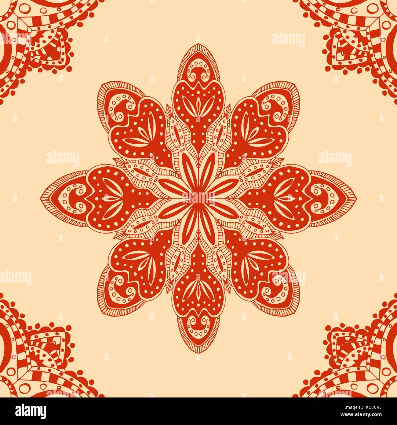 Red seamless pattern. Design for dutch tile, background, textile Stock ...