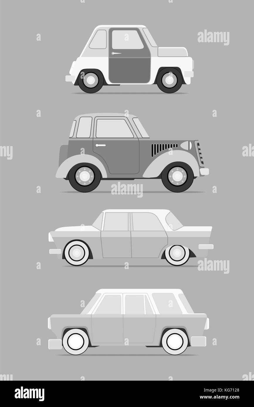 60s car vector vectors hi-res stock photography and images - Alamy