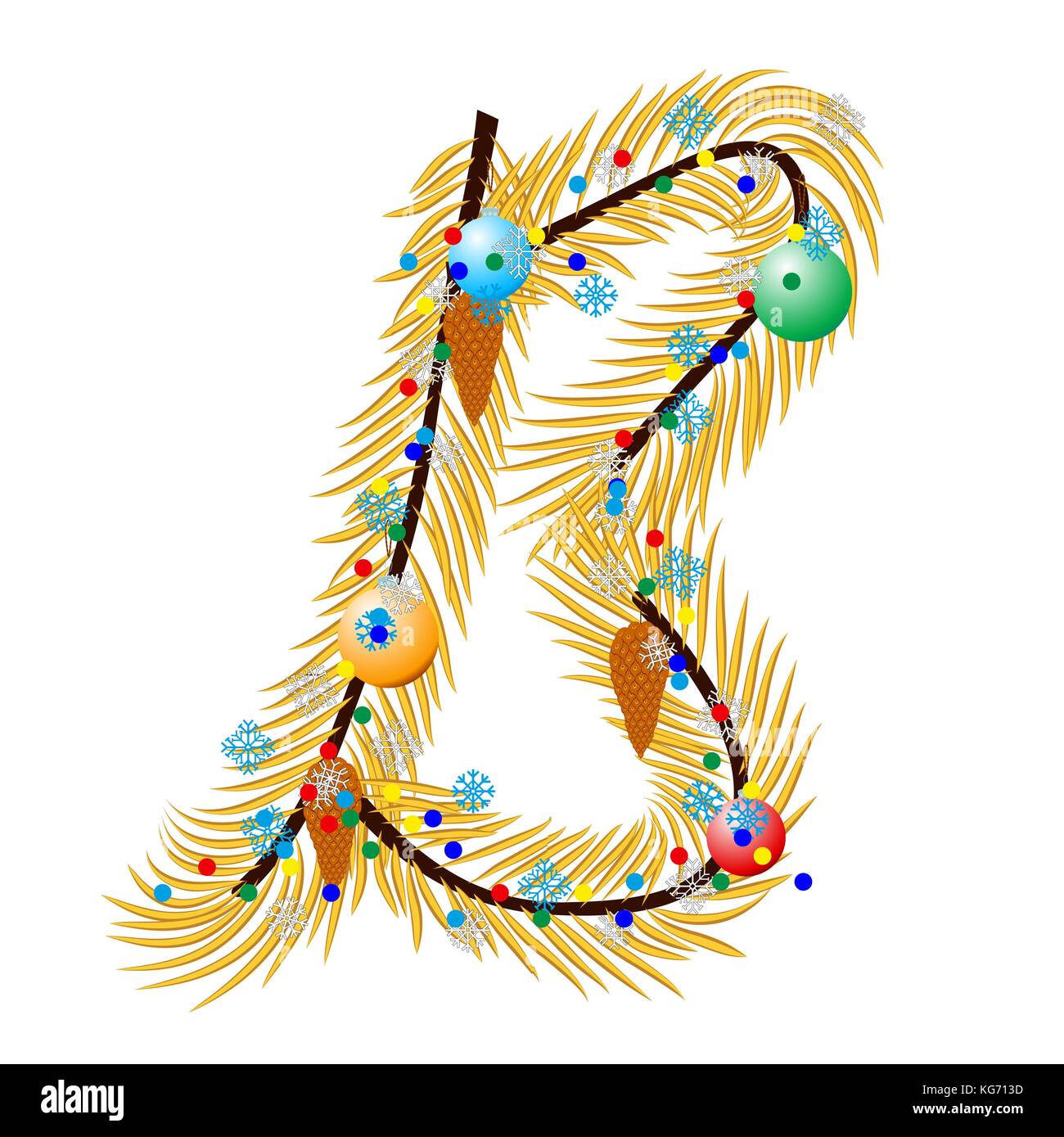 Letter alphabet made green Stock Vector Images - Alamy