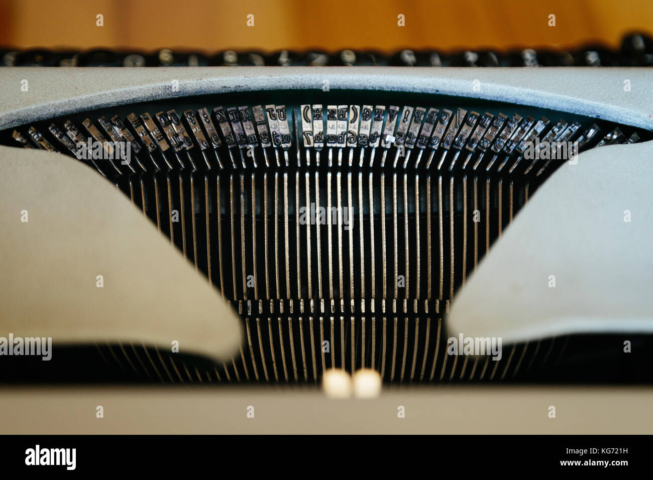 Old typewriter, close up Stock Photo - Alamy