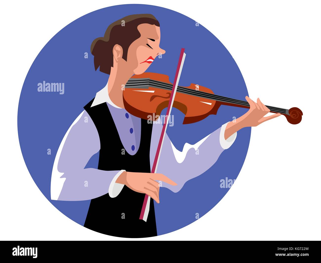 Playing Violin Stock Vector Images - Alamy