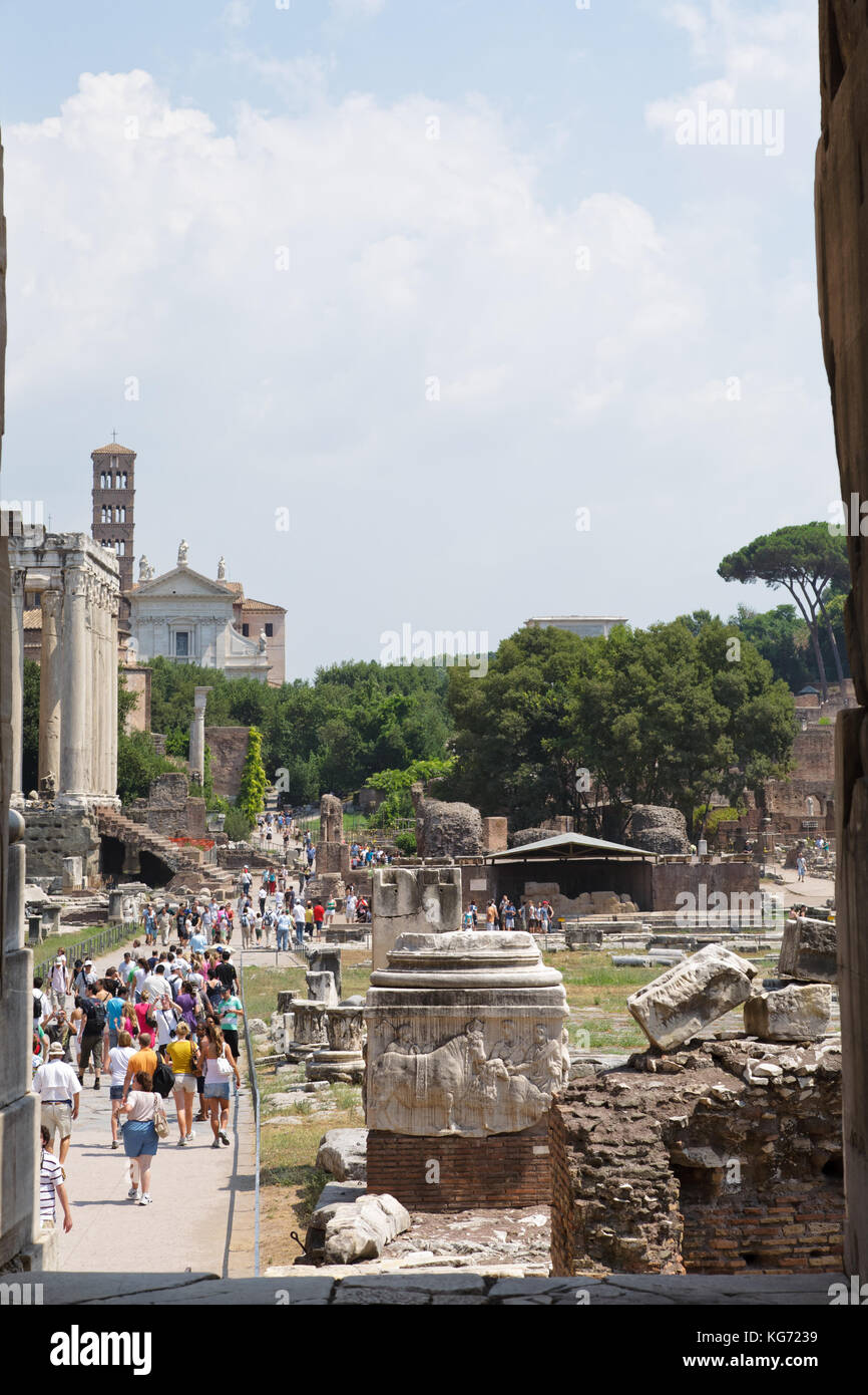 Roman Forum (Latin: Forum Romanum, Italian: Foro Romano), Rome, Italy ...