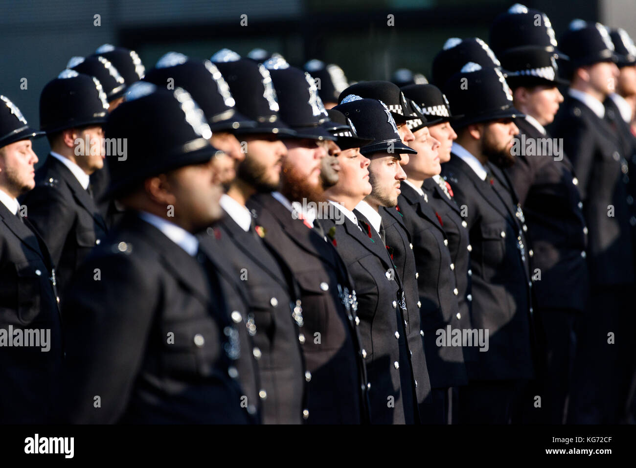 Police recruits on parade during the Metropolitan Police Service ...
