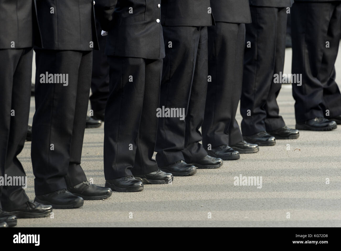Police recruits on parade during the Metropolitan Police Service ...