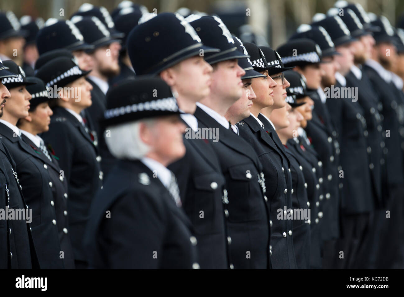 Police recruits on parade during the Metropolitan Police Service ...