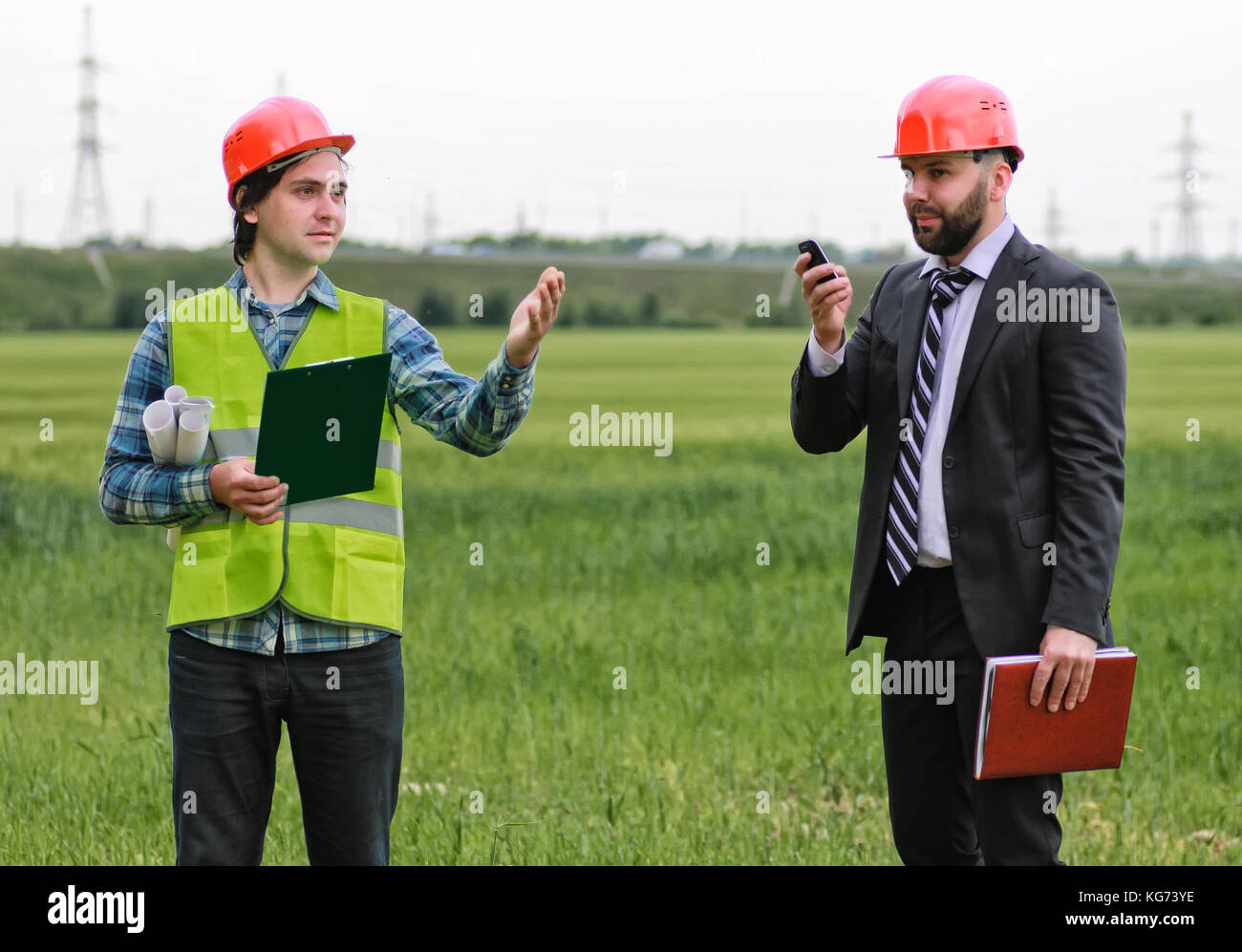 the working construction foreman in his place considering materials and ...