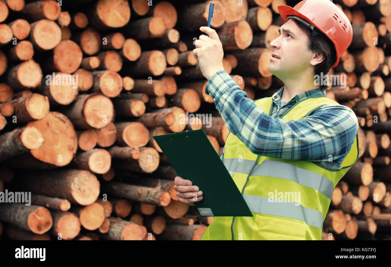 the working construction foreman in his place considering materials and ...