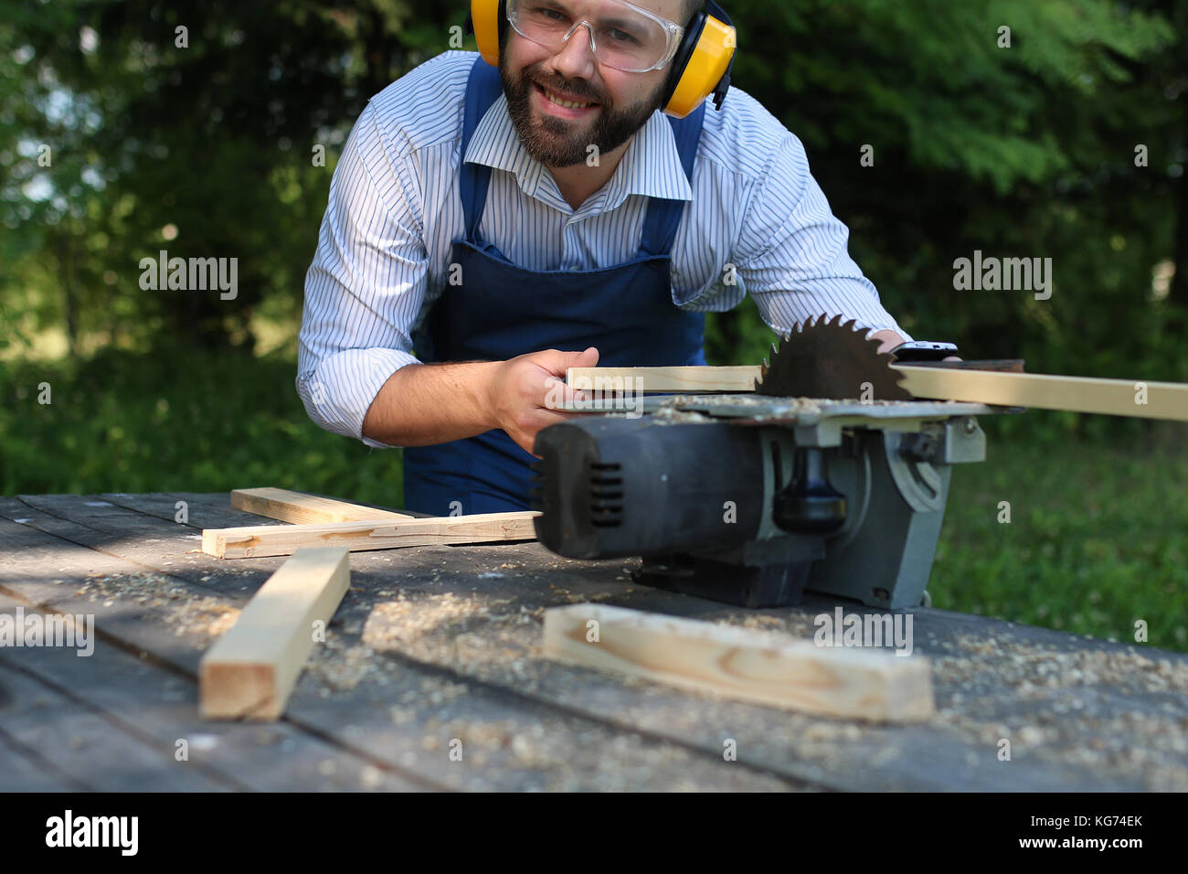 desktop items, and the process of preparation of wood for sawing and ...