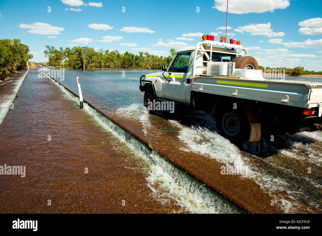 Road Flooding in the Outback Stock Photo - Alamy