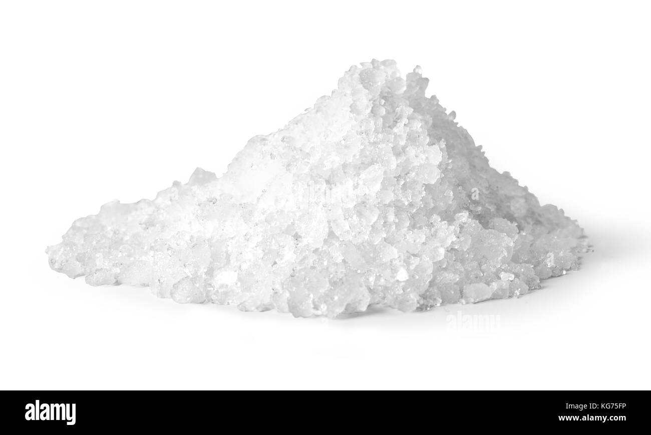 Salt isolated on white background with clipping path Stock Photo - Alamy
