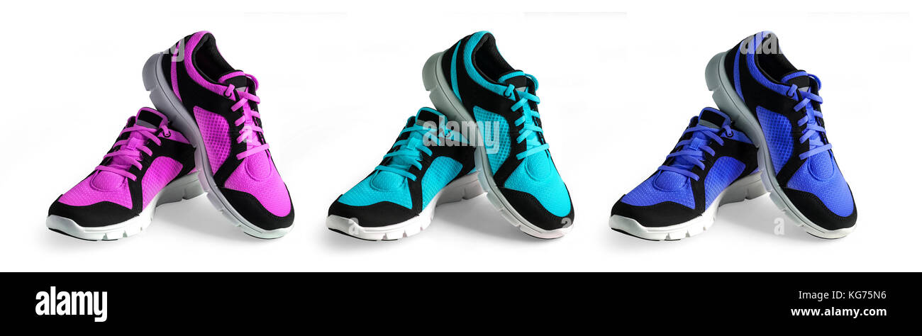 Sport shoes isolated on white background with clipping path Stock Photo ...
