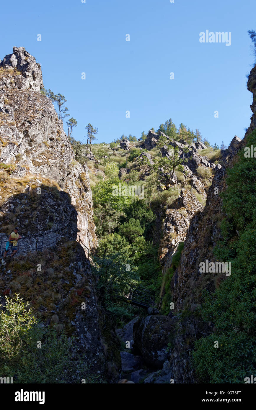 Landscape of Serra da Estrela (Star Mountain Range) that is the highest ...