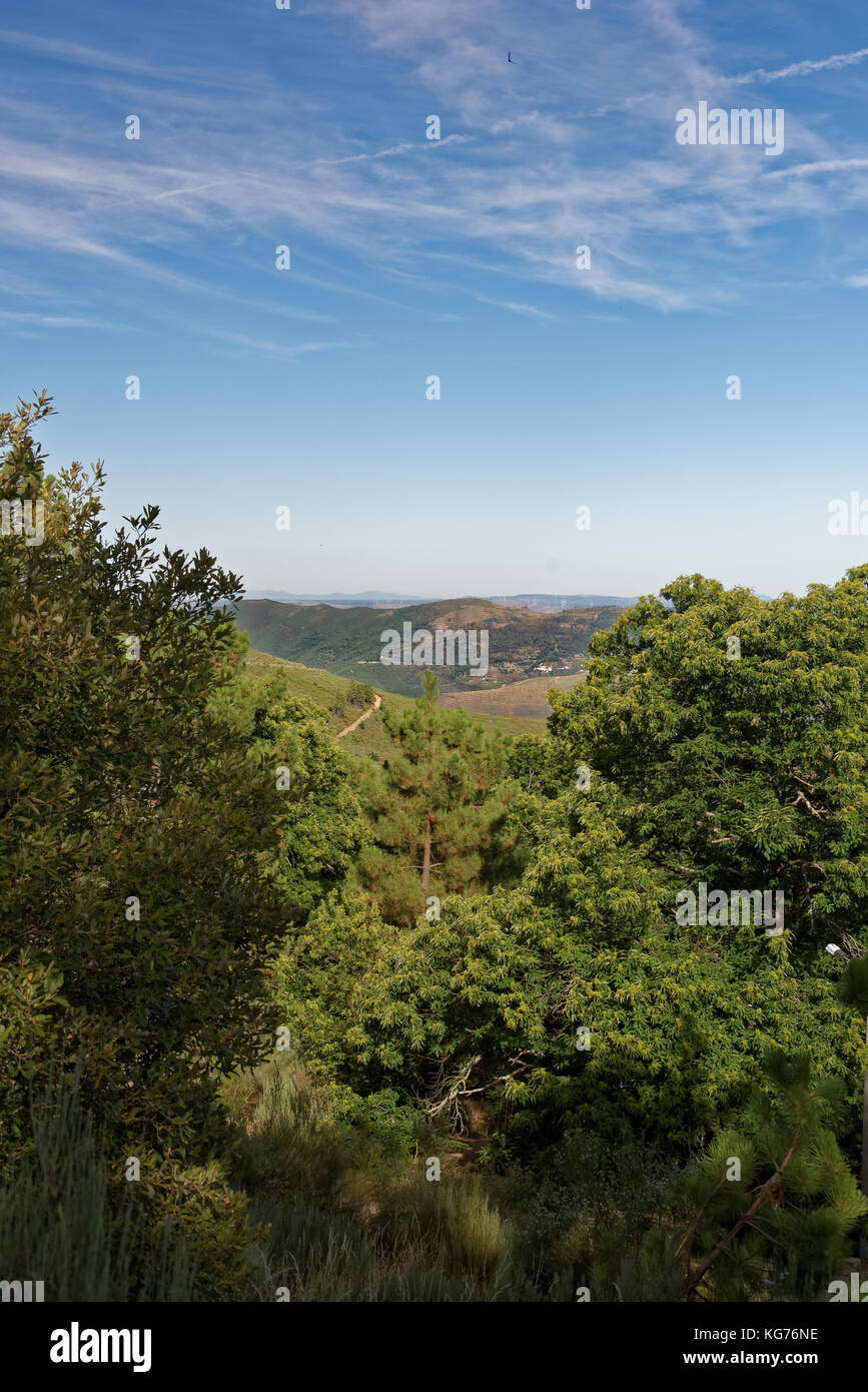 Landscape of Serra da Estrela (Star Mountain Range) that is the highest ...