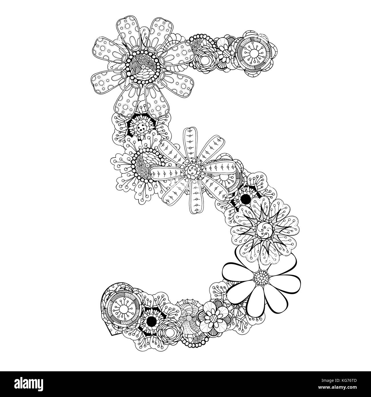 Number five flowers Cut Out Stock Images & Pictures - Alamy
