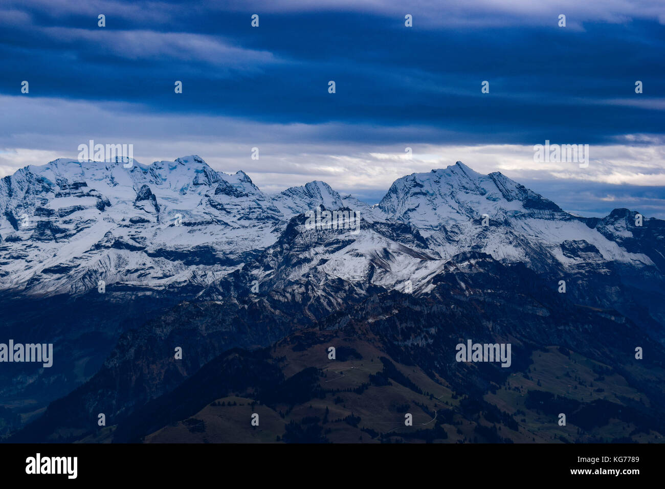 Swiss alps panorama Stock Photo - Alamy