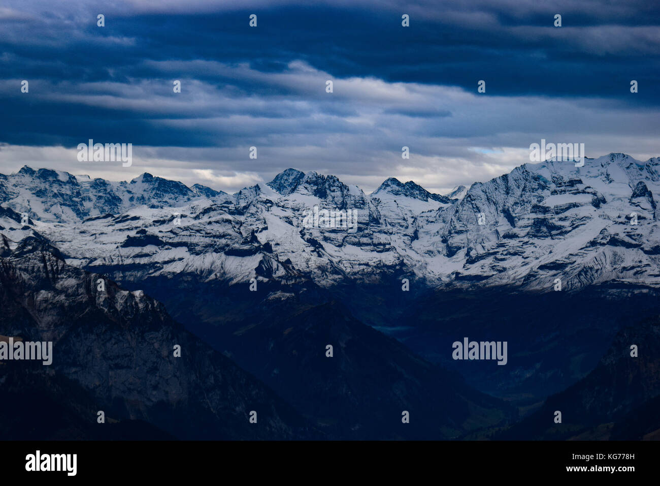 Swiss alps panorama Stock Photo - Alamy