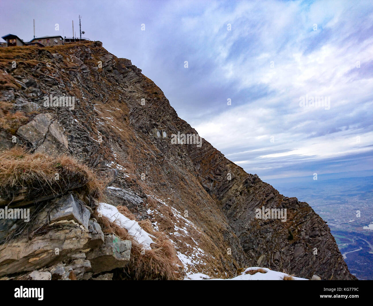 Summit of mount Niesen Stock Photo - Alamy