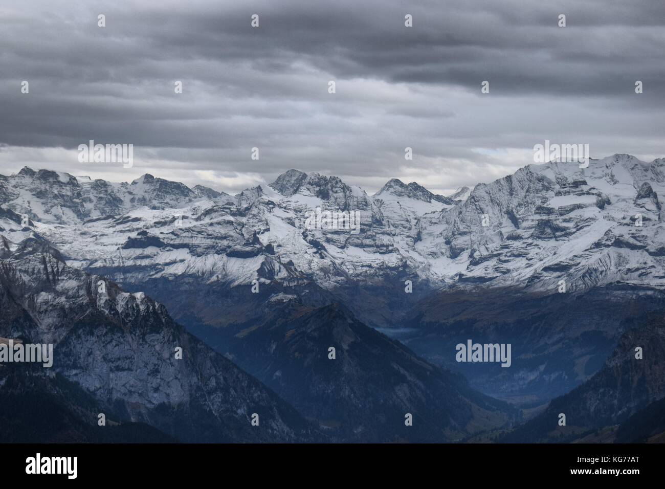 Swiss alps panorama Stock Photo - Alamy