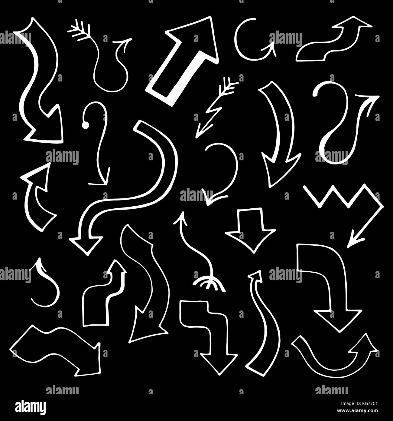 Set of Arrows and Lines. Vector illustration Stock Vector Image & Art ...