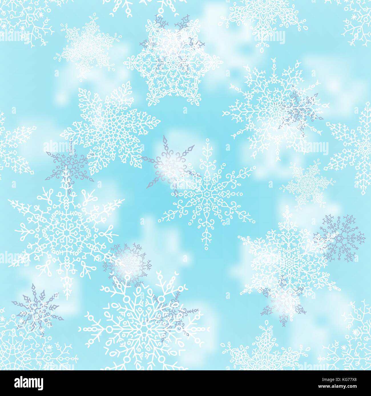 Light Blue Snowflake Backgrounds