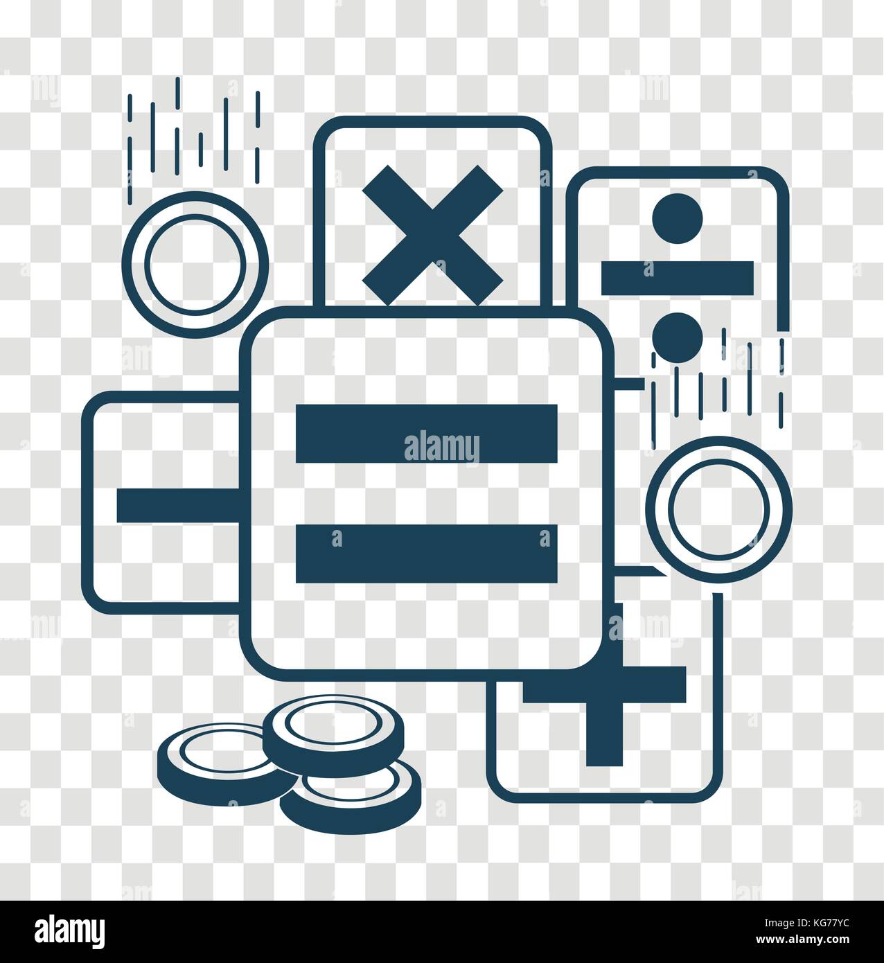 Сoncept of checking work of the accountant, accounting, businessman ...