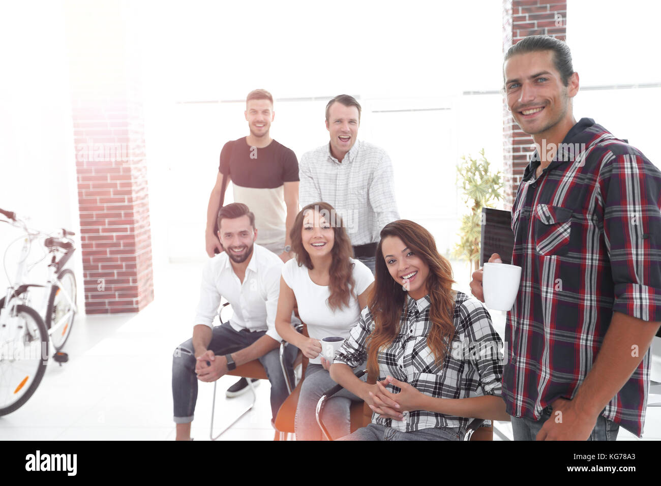 group portrait of the creative team Stock Photo - Alamy
