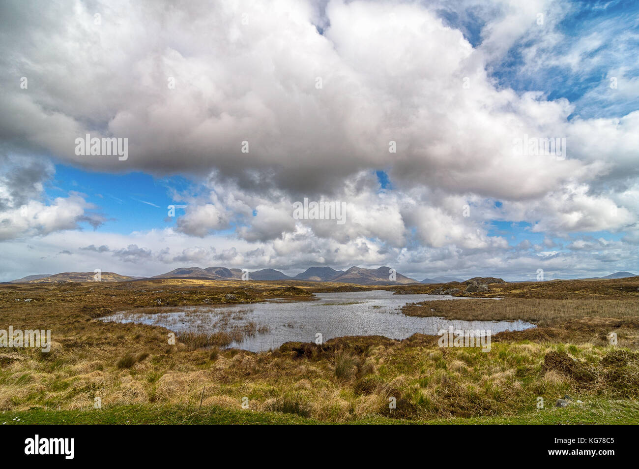 beautiful scenic rural countryside landscape from connemara national ...