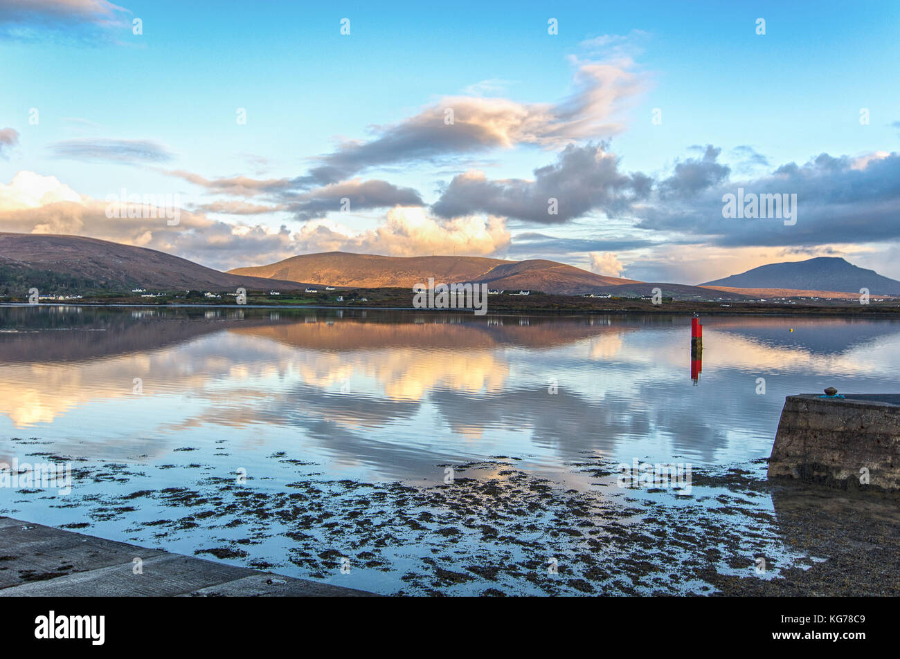 beautiful rural irish country nature landscape from the north west of ...