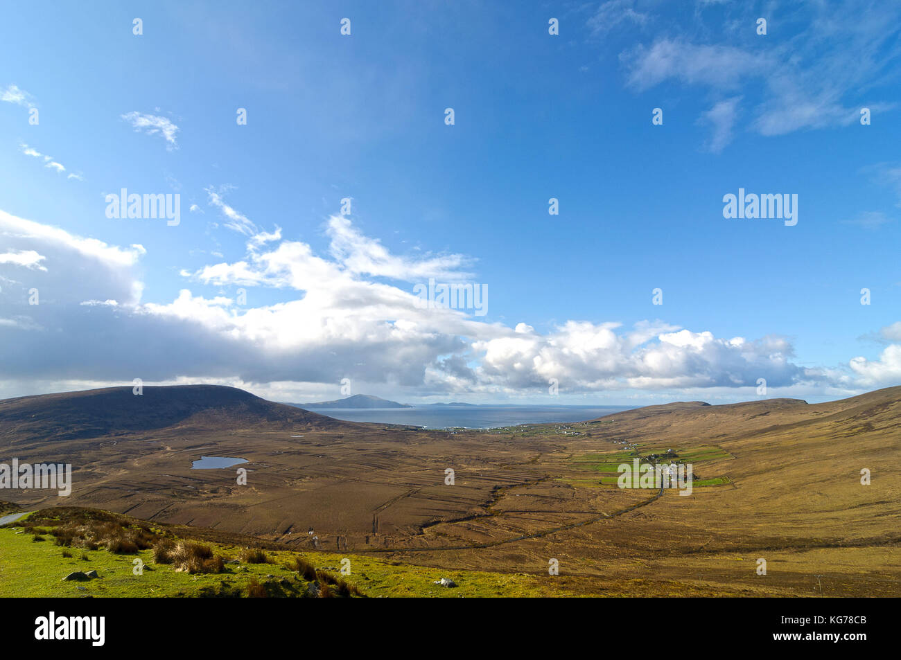 beautiful rural irish country nature landscape from the north west of ...