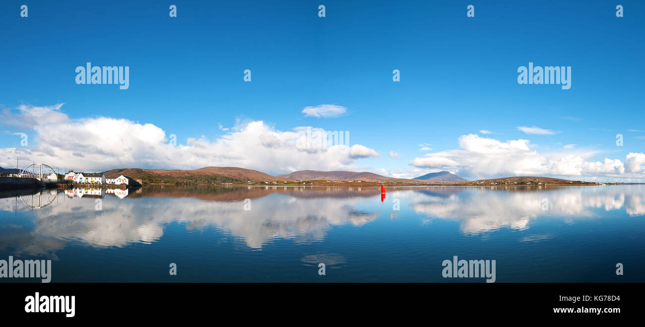 beautiful irish panoramic landscape from achill island in county mayo ...