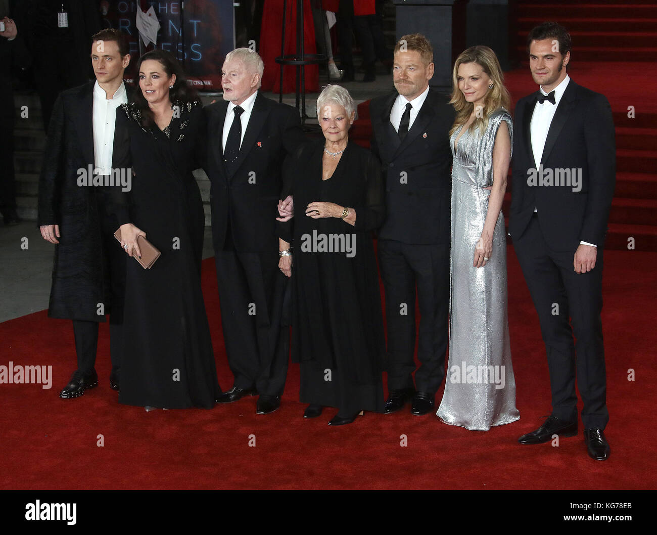 London, UK. 2nd November, 2017. Olivia Colman, Derek Jacobi, Judi Dench, Kenneth Branagh ...