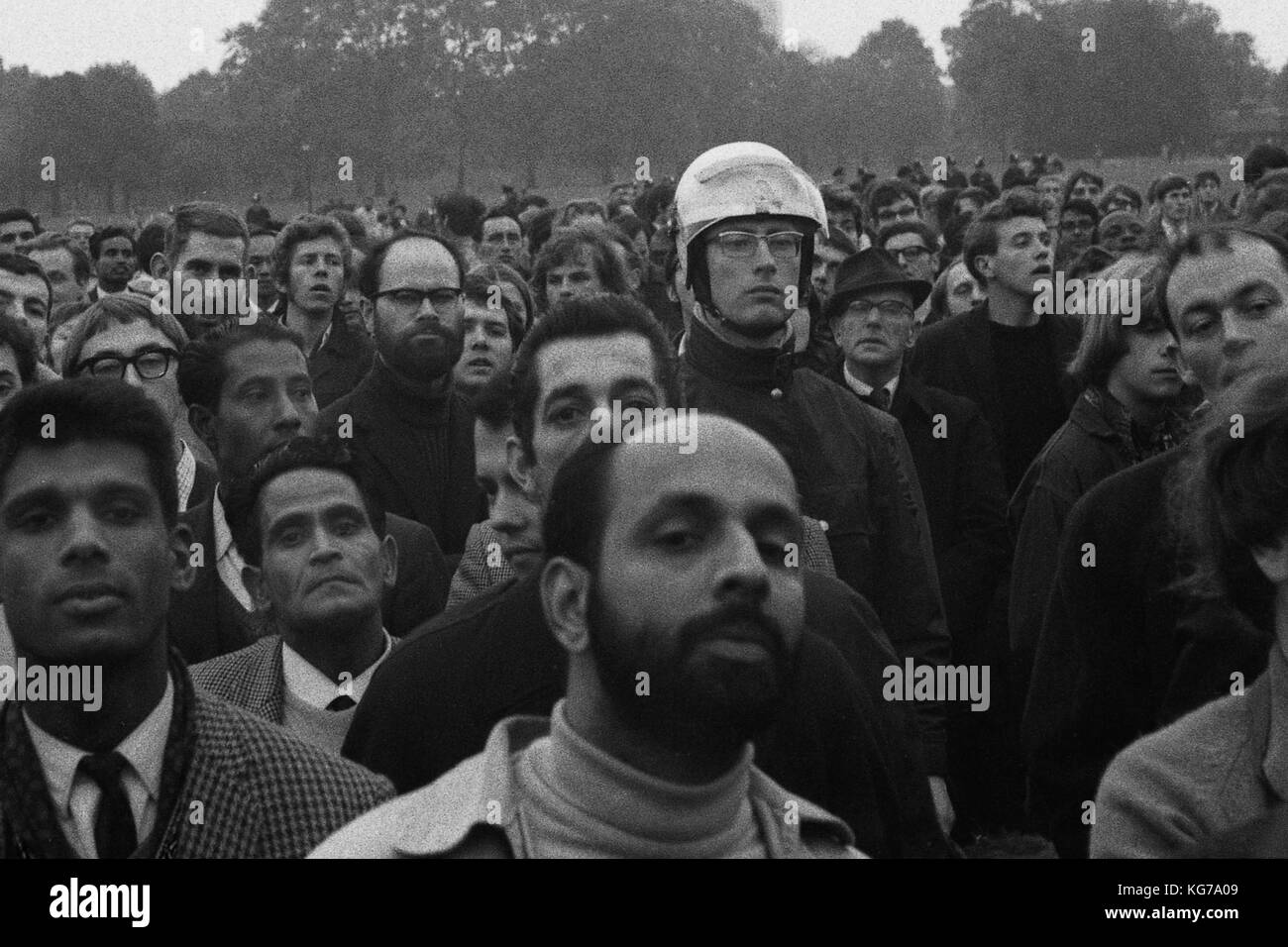 Rally against Vietnam war London, October 1968 Stock Photo - Alamy