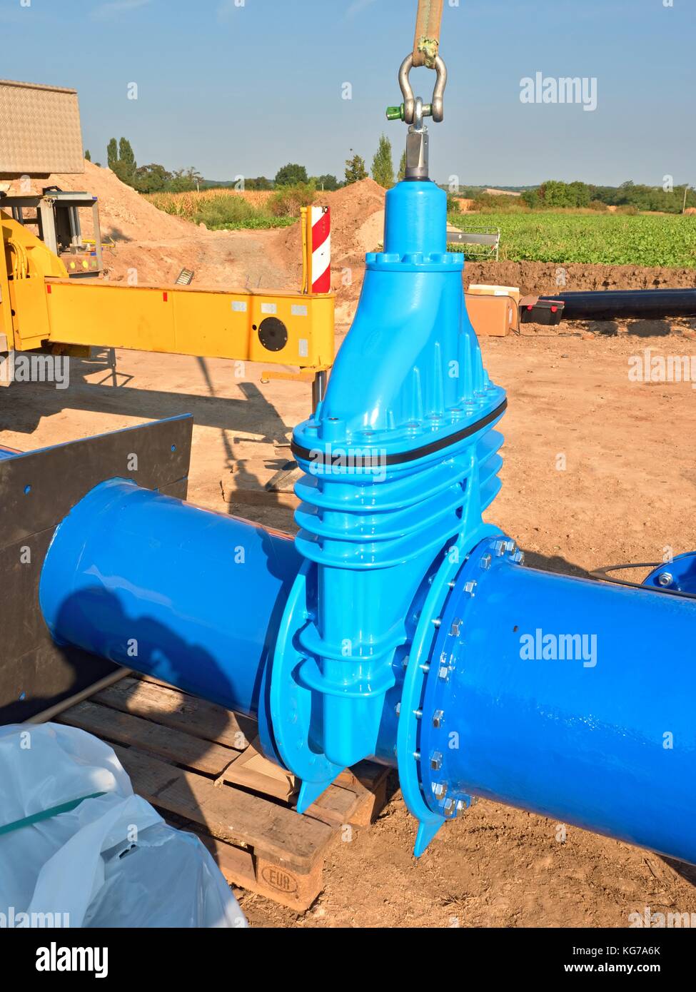 500mm big new drink water Gate valve joint with screws and nuts to pipe ...