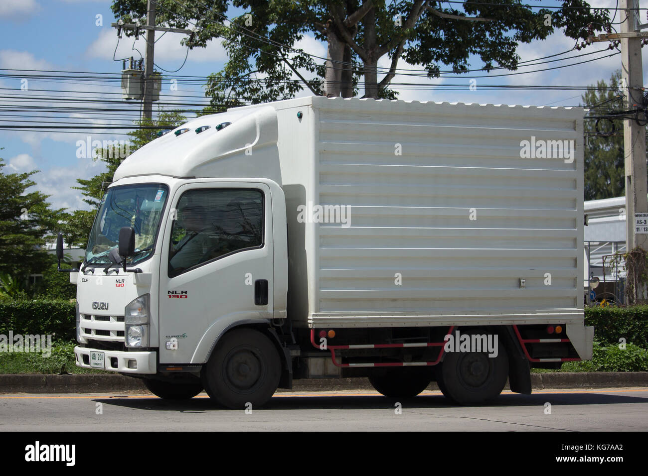 CHIANG MAI, THAILAND -OCTOBER 7 2017: Cold Container Truck for Ice ...