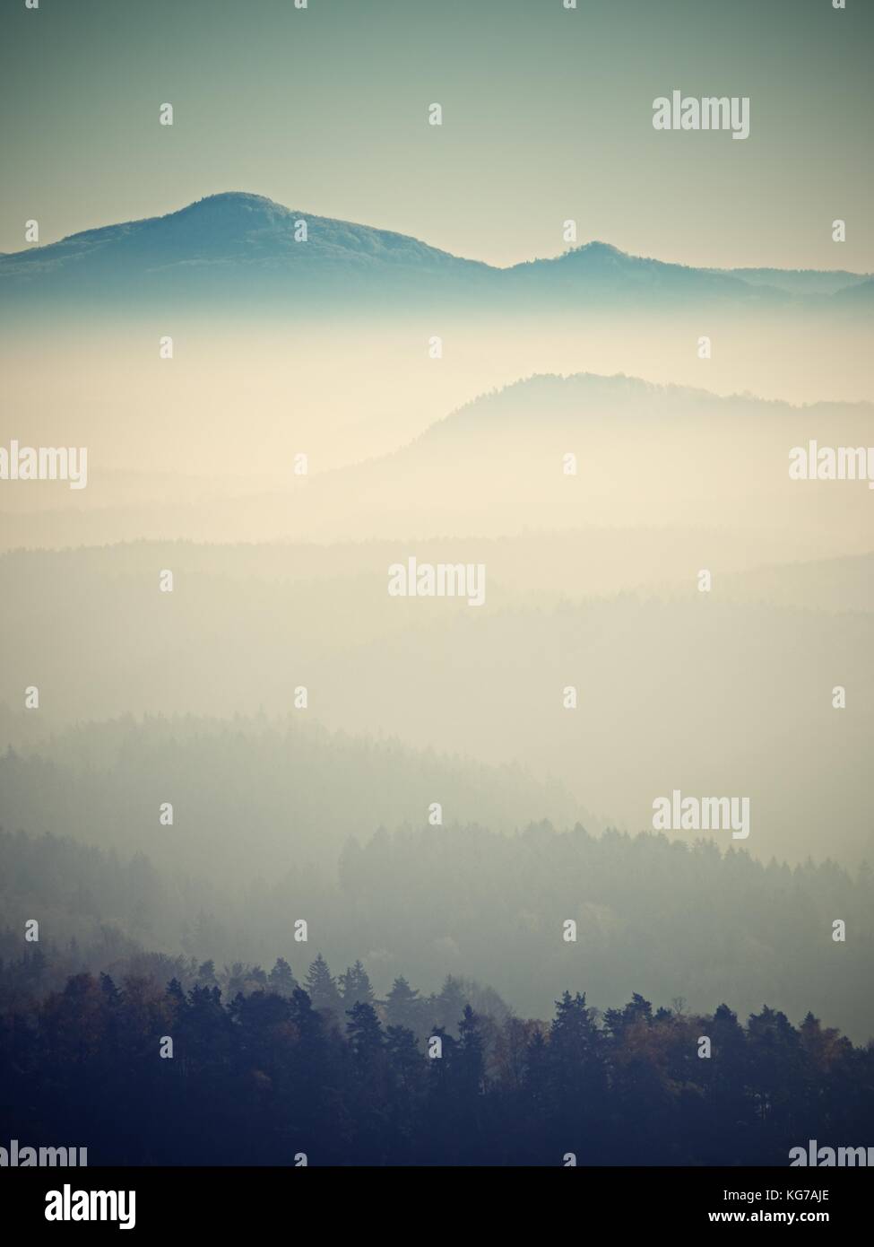 View on a big rounded hill from plane, beautiful fantastic view ...