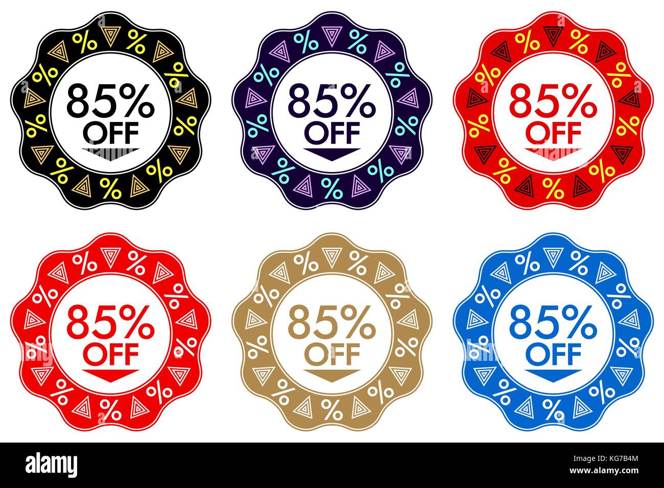 85 percent off discount Stock Vector Images - Alamy