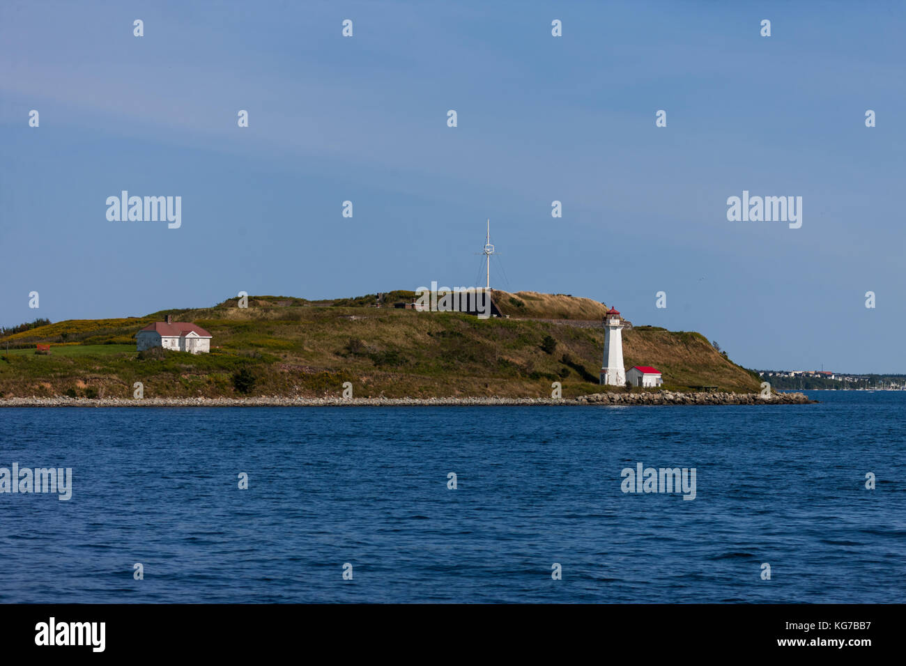 Halifax, Canada - August 29, 2017: Georges Island located in Halifax ...