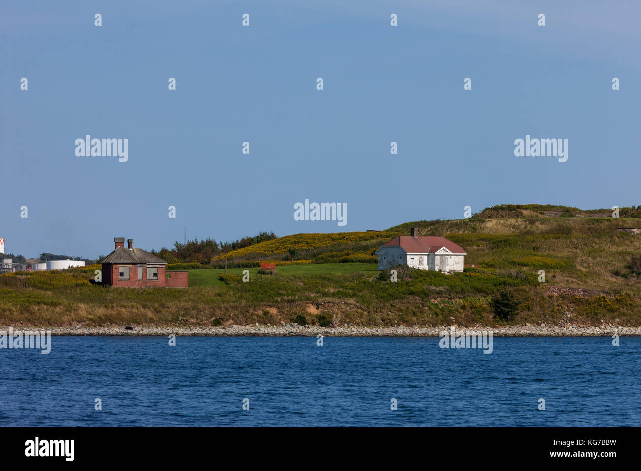 Halifax, Canada - August 29, 2017: Georges Island located in Halifax ...