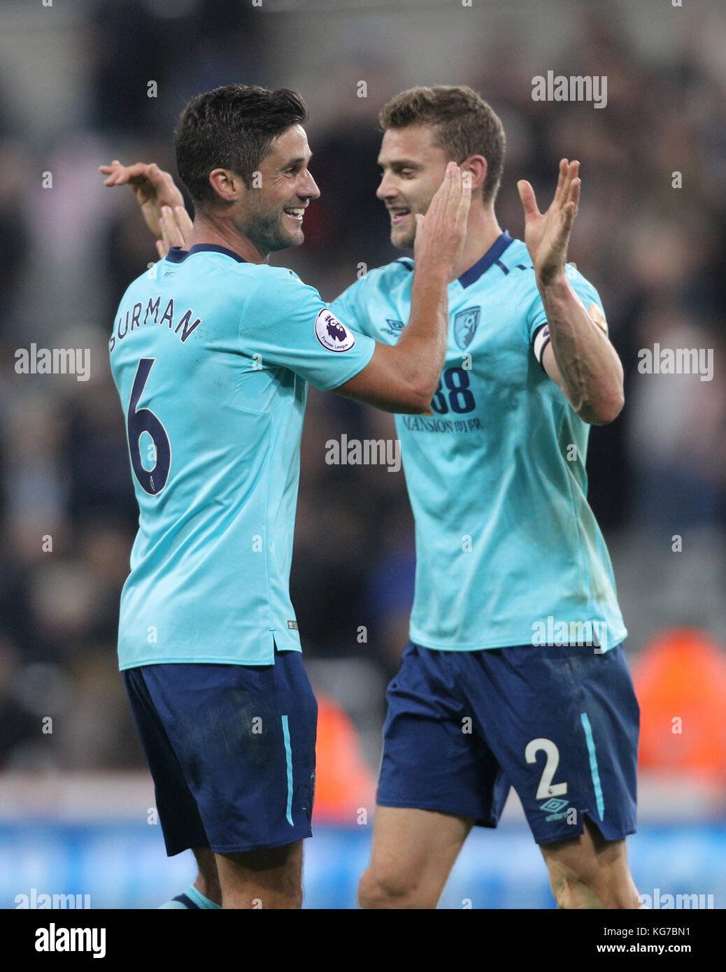 AFC Bournemouth's Andrew Surman and AFC Bournemouth's Simon Francis ...