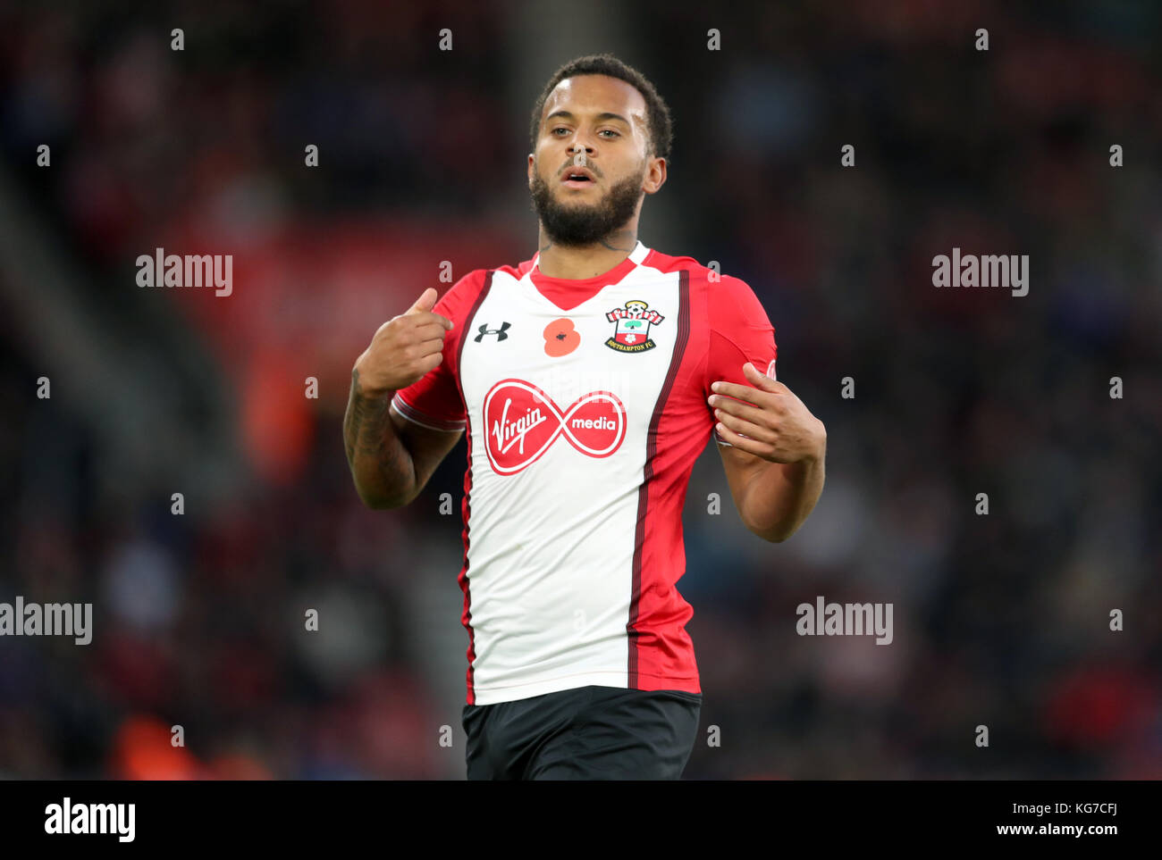Southampton's Ryan Bertrand during the Premier League match at St Mary ...