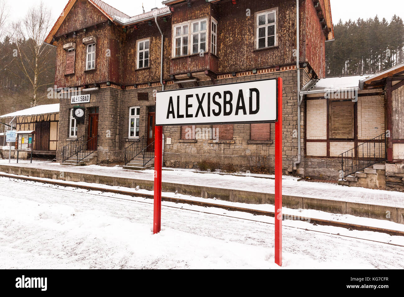 Bahnhof Alexisbad Harz Stock Photo - Alamy